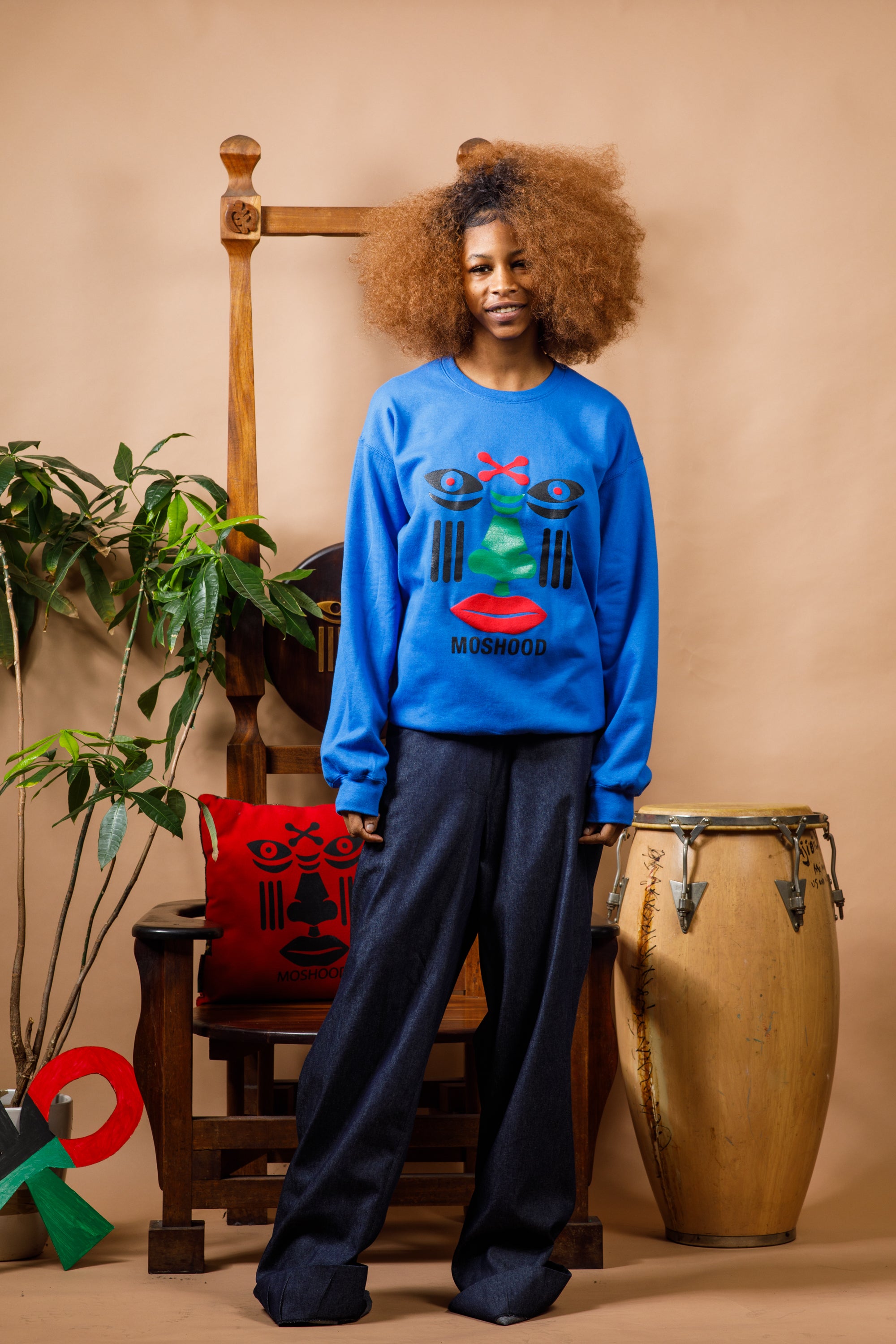 MOSHOOD Liberation Logo Crewneck Sweatshirt – Moshood Creations LLC