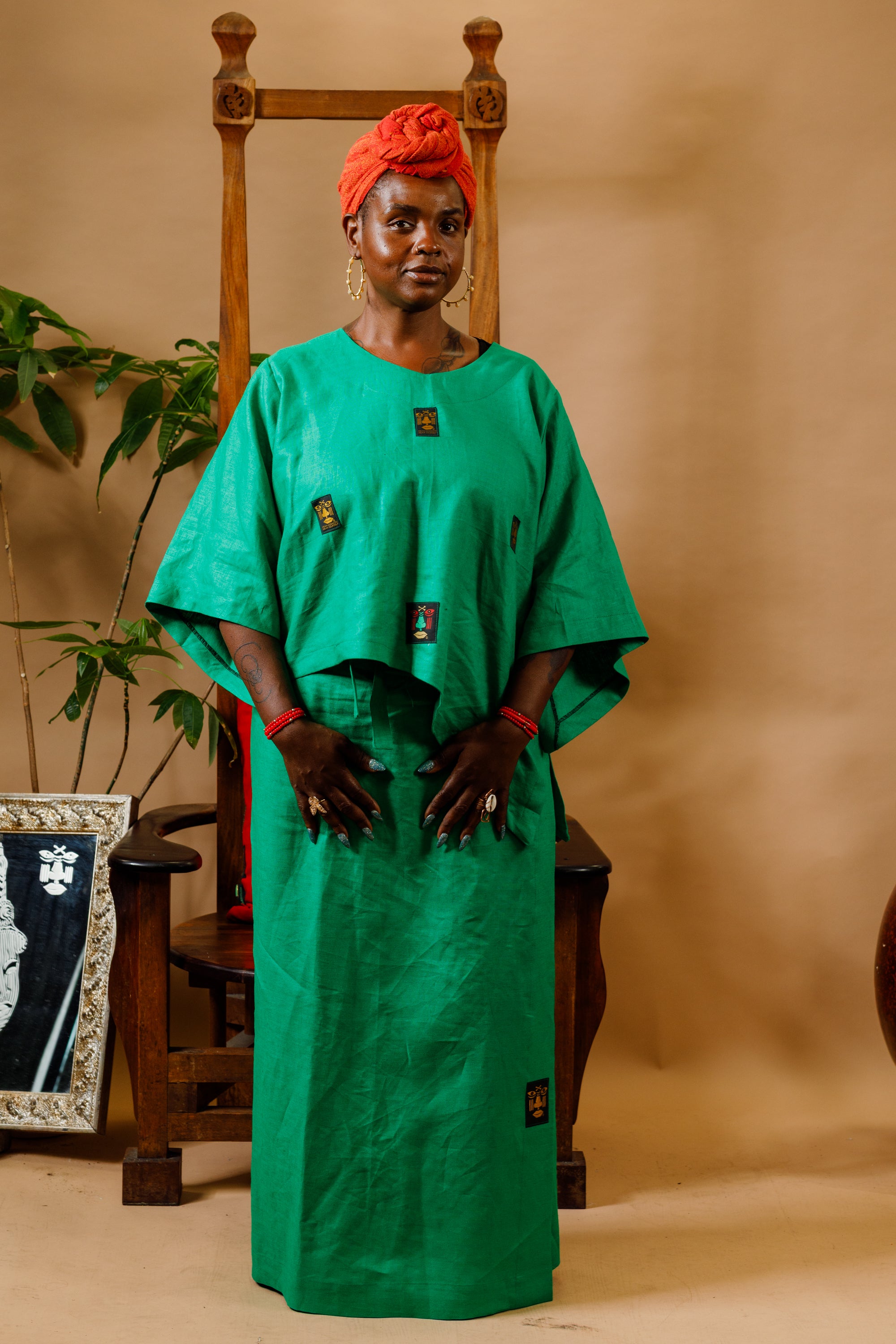 MOSHOOD Long Linen Wrap Skirt – Moshood Creations LLC